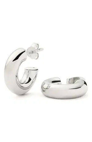MISSOMA Small Chubby Hoop Earrings - Silver