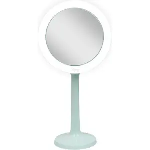 ZADRO Hudson Lighted Makeup Mirror With 8x/1x Magnifications & Suction Cup - Seafoam
