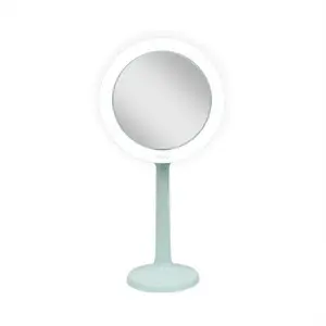 ZADRO Hudson Lighted Makeup Mirror With 8x/1x Magnifications & Suction Cup - Seafoam