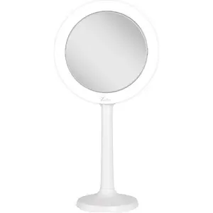 ZADRO Hudson Lighted Makeup Mirror With 8x/1x Magnifications & Suction Cup - White