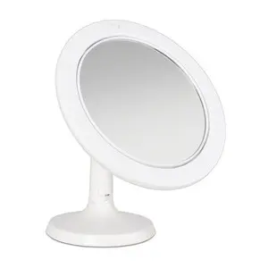 ZADRO Hudson Lighted Makeup Mirror With 8x/1x Magnifications & Suction Cup - White