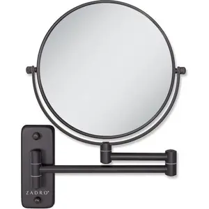 ZADRO Wall Mounted Makeup Mirror With 8x/1x Magnifications - Black