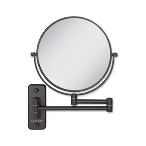 ZADRO Wall Mounted Makeup Mirror With 8x/1x Magnifications - Oil-rubbed Bronze