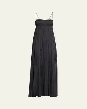 Ulla Johnson Valira Pleated Gown - Noir