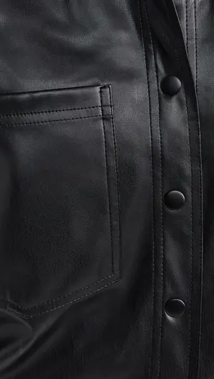 Z Supply All Day Faux Leather Jacket In Black - 70% Off | Editorialist