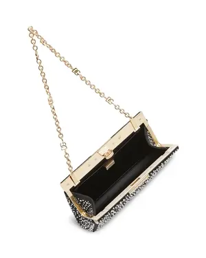 Dolce & Gabbana Marlene Embellished Shoulder Bag - Crystal/black