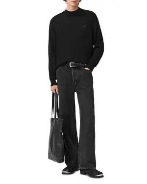 ALLSAINTS Kilburn Wool & Nylon Regular Fit Mock Neck Sweater