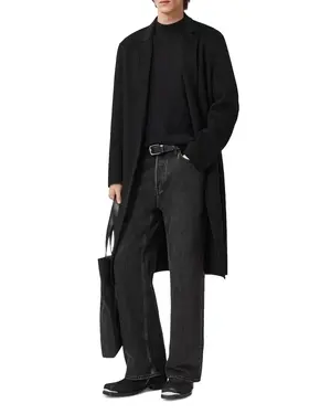 ALLSAINTS Kilburn Wool & Nylon Regular Fit Mock Neck Sweater
