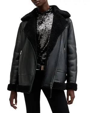 All Saints Shearling Jackets For Women