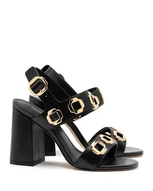 Larroude Milan Studded Stappy High Heel Sandals