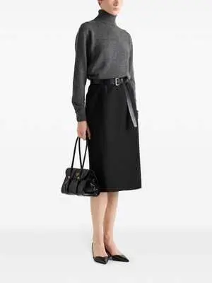 Prada Cashmere Roll-neck Jumper - Grey