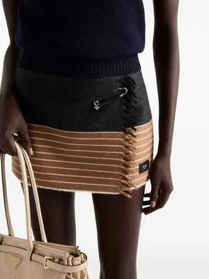 Prada Cashmere Miniskirt