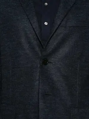 Harris Wharf London Mélange-effect Blazer - Blue