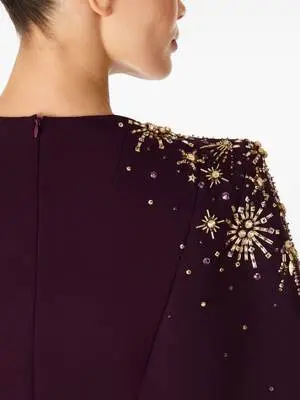 Jenny Packham Zeya Sequin-embellished Midi Dress - Purple