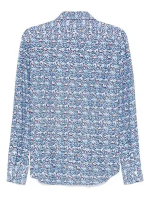 ORIAN Graphic-print Shirt - Blue