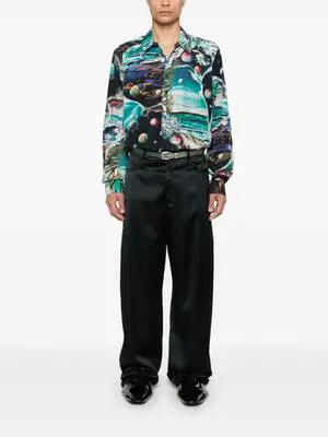 Martine Rose Illustration Print Shirt - Green