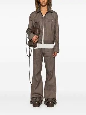 Rick Owens Denim Trucker Jacket - Brown