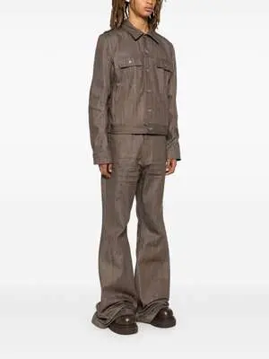 Rick Owens Denim Trucker Jacket - Brown