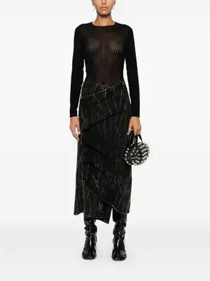 JEAN PAUL GAULTIER Morphing Pinstripes Top