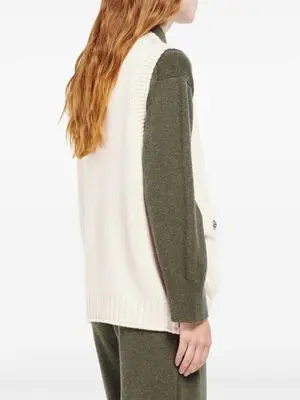 BARRIE Chunky Knit Vest - White