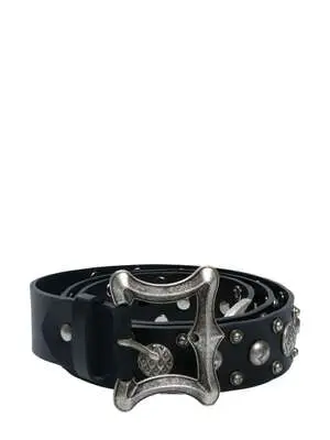 THUG CLUB Studded Leather Belt