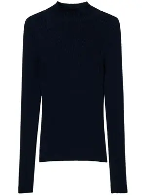 TWINSET High-neck Seamless Sweater - Blue