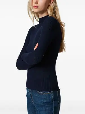 TWINSET High-neck Seamless Sweater - Blue