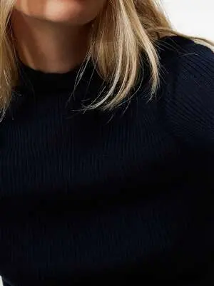 TWINSET High-neck Seamless Sweater - Blue