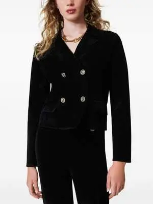 TWINSET Knitted Double-breasted Blazer