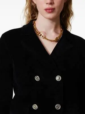 TWINSET Knitted Double-breasted Blazer