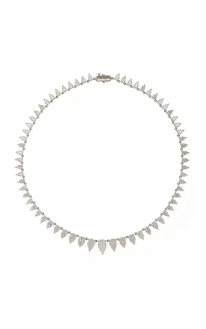 VRAI 14k Gold Diamond Tennis Necklace