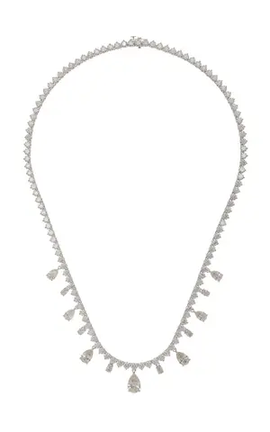VRAI 14k Gold Diamond Tennis Necklace