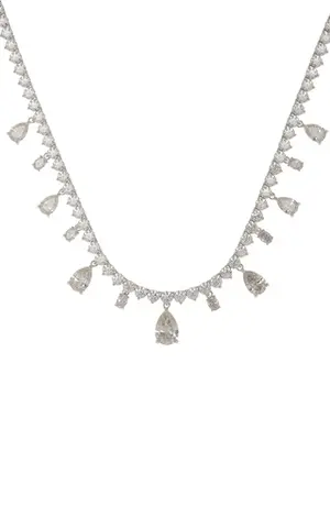 VRAI 14k Gold Diamond Tennis Necklace