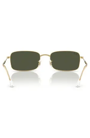 Ray-ban 59mm Rectangle Sunglasses - Gold Flash