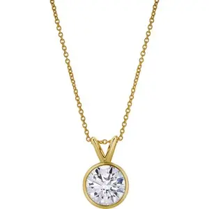 LUVMYJEWELRY Astral 14k Gold Lab Grown Diamond Pendant Necklace - 14k Yellow Gold