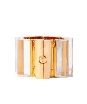 Alaïa Stacking Tube -tone And Resin Bracelet