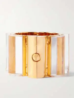 Alaïa Stacking Tube -tone And Resin Bracelet
