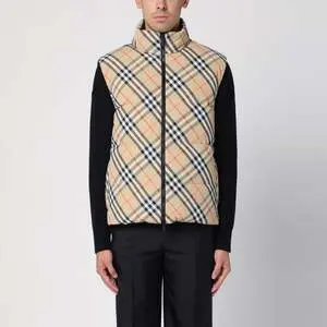 Burberry Reversible Check Pattern Waistcoat