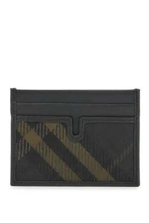 Burberry Card Holder 'check' Black