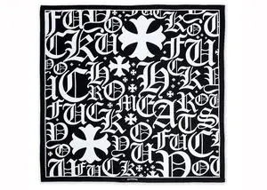Chrome Hearts Fu Scarf - Black/white