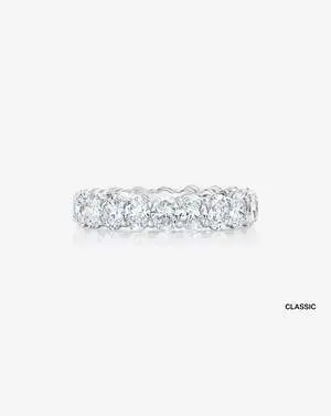 Ring Concierge Oval Lab-grown Diamond Eternity Band In Platinum - One-color