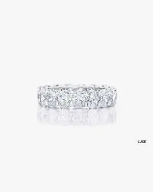 Ring Concierge Oval Lab Diamond Eternity Band - Platinum