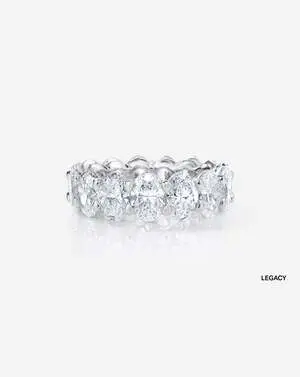 Ring Concierge Oval Lab Diamond Eternity Band - Platinum