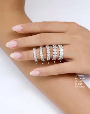 Ring Concierge Oval Diamond Eternity Band - Platinum