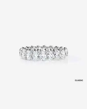 Ring Concierge Oval Diamond Eternity Band - Platinum