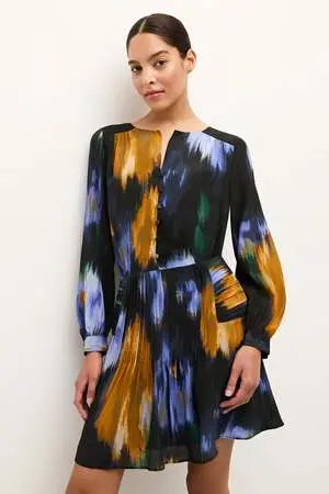 MARIE OLIVER Vera Printed Silk Dress