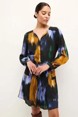 MARIE OLIVER Vera Printed Silk Dress