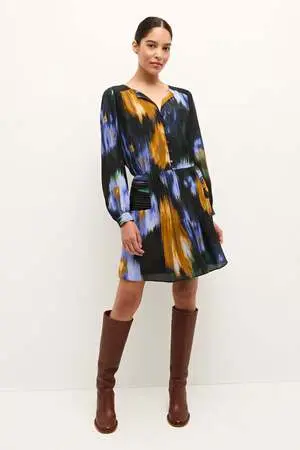 MARIE OLIVER Vera Printed Silk Dress