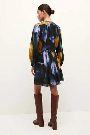MARIE OLIVER Vera Printed Silk Dress