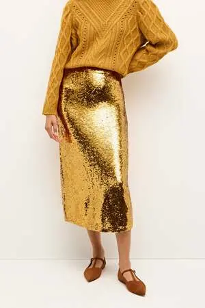 MARIE OLIVER Wray Skirt - Tumeric